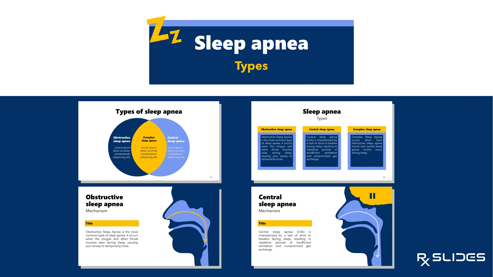 Download Sleep Apnea PowerPoint Template| RxSlides